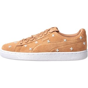 Puma Skórzane sneakersy "Suede Flower" w kolorze jasnobrązowym - GLAMI.pl