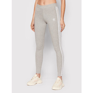 adidas Legginsy adicolor Classics 3-Stripes HD2349 Szary Tight Fit ...