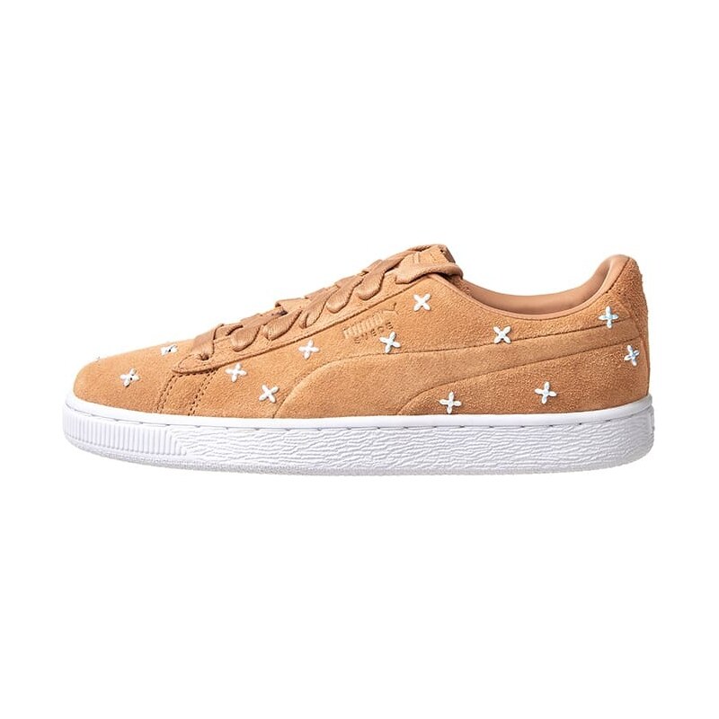 Puma Skórzane sneakersy "Suede Flower" w kolorze jasnobrązowym - GLAMI.pl
