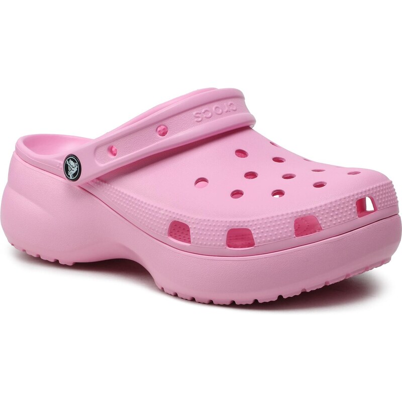 Klapki Crocs Classic Platform Clog W 206750 Flamingo - GLAMI.pl