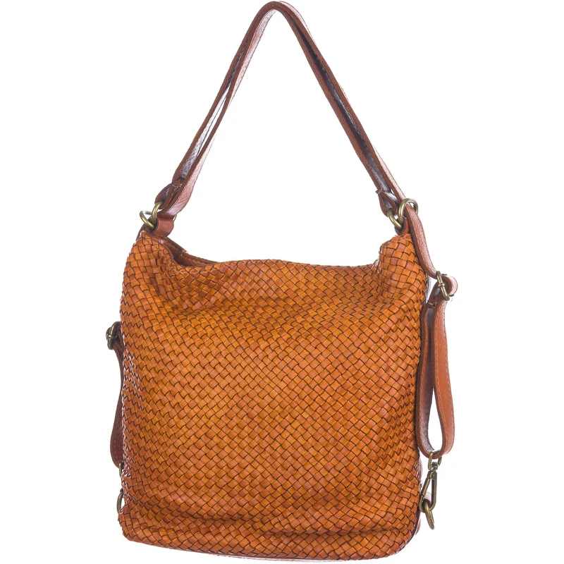 MONTE TERMINILLO women's backpack bag in genuine vintage washed leather ...